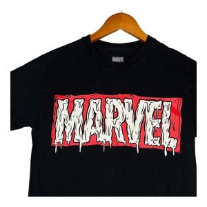 Marvel | Shirts | Marvel Comics Drip Logo Shirt Melting Letters Mcu ...